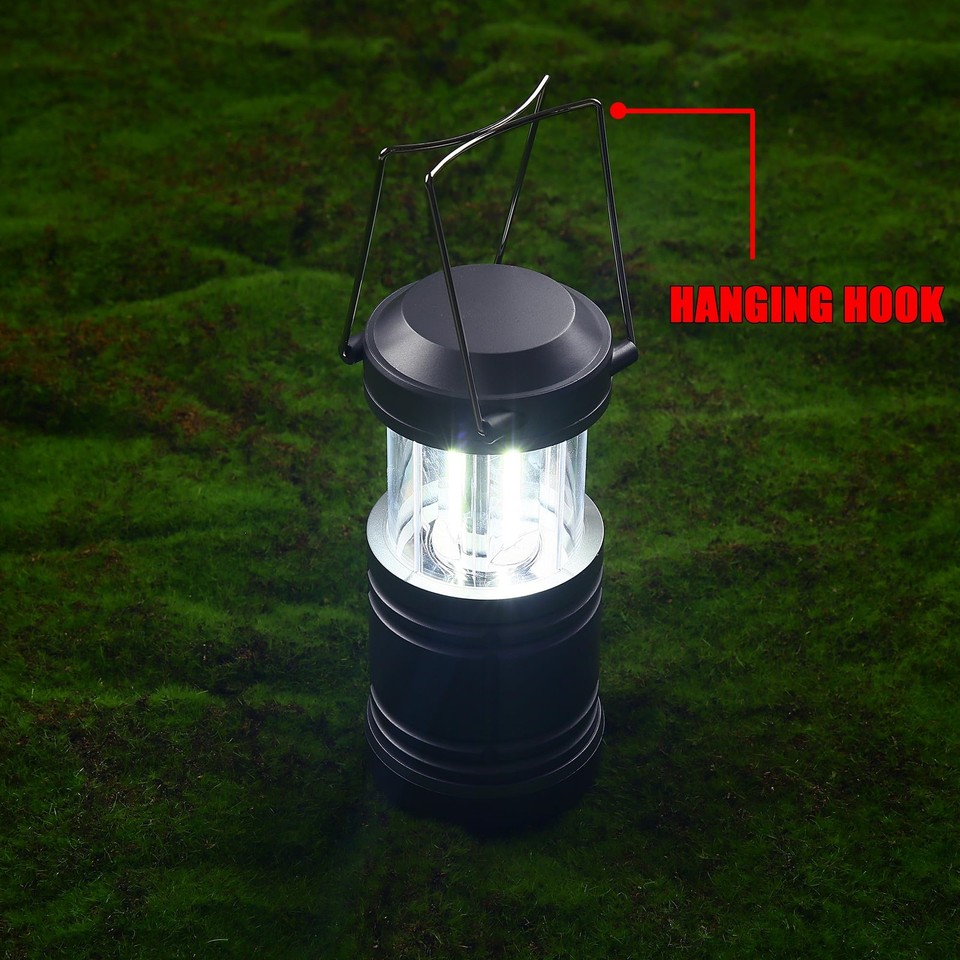 Camping Lantern, Battery Powered LED Lanterns for Hurricane Power ...