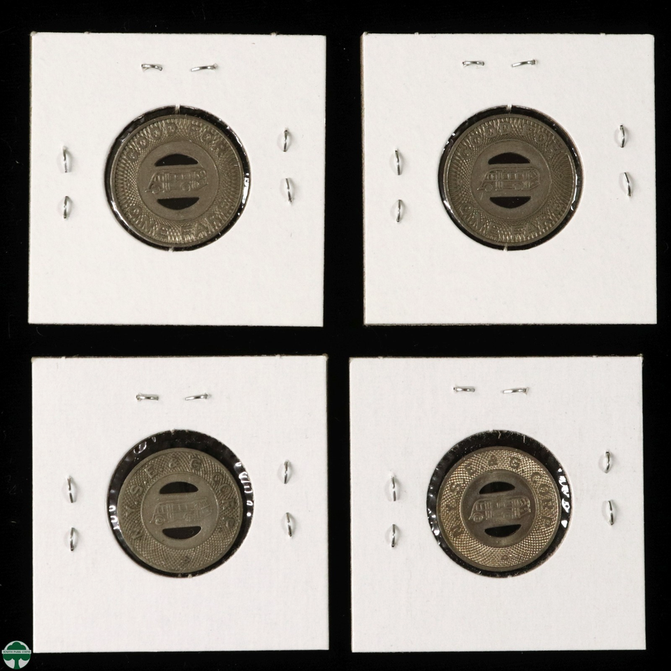 Lot of 20 Transit Tokens in 2x2 Paper Flips - Mixed Batch | eBay
