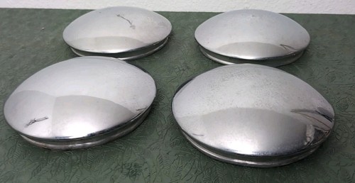 Lot Of 4 American Racing Equipment Half Moon Dog Dish Hubcaps Chrome | eBay