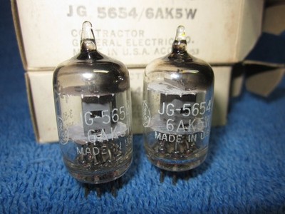 NIB MATCHED Pair 6AK5W JG-5654 GE Tubes 6AK5 NOS | eBay