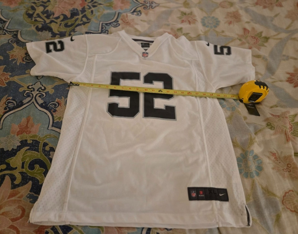 Nike Khalil Mack Las Vegas Raiders #52 NFL Football Jersey Youth XL NWT ...