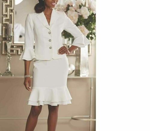 18W PLUS Ashro White Formal Spring Wedding Easter Party Church Jules ...