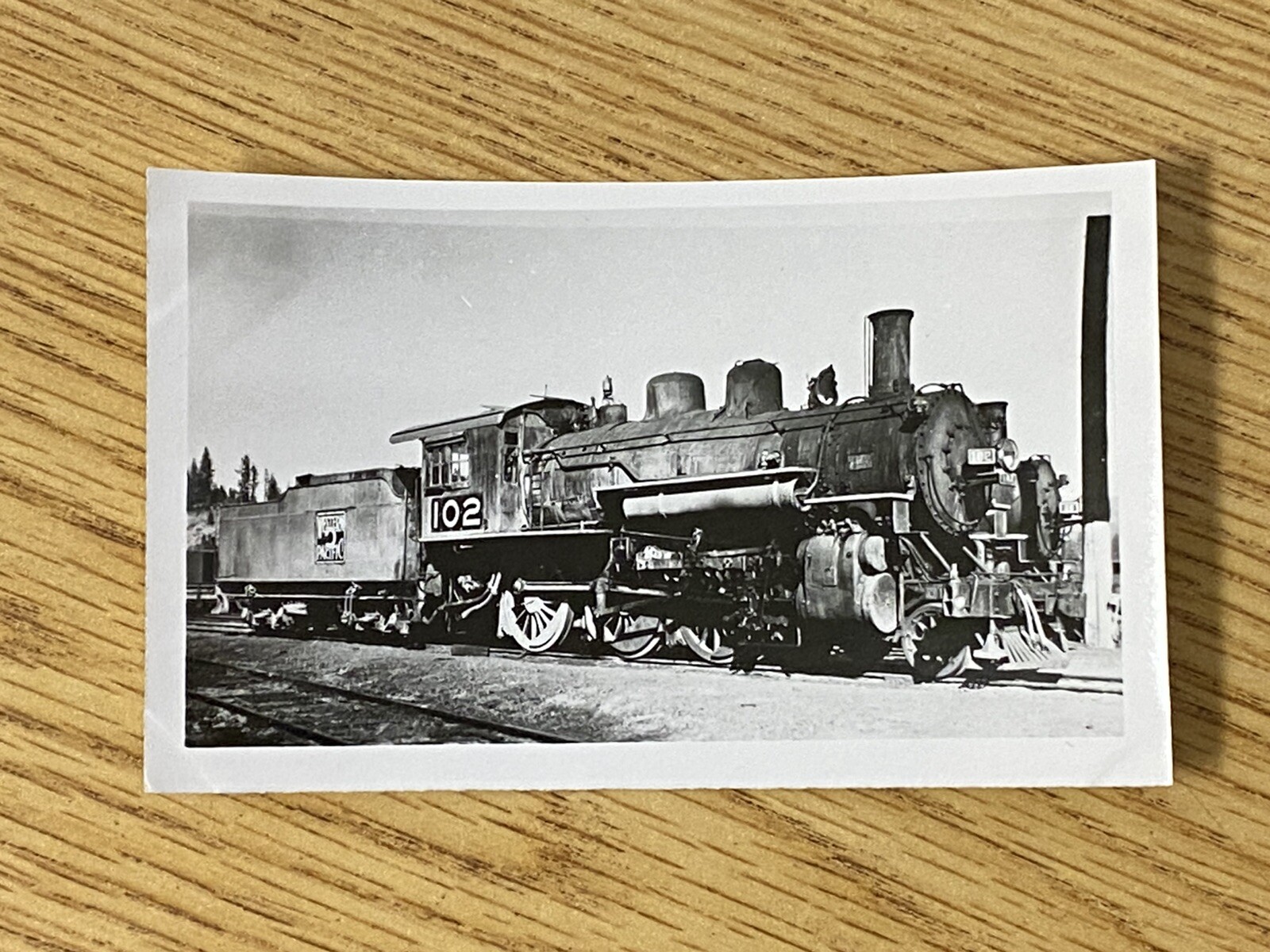 Western Pacific Railroad Steam Engine Locomotive No. 102 Vintage Photo ...