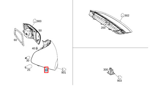 MERCEDES-BENZ A W177 REAR RIGHT TAILLIGHT A1779067000 for sale online ...