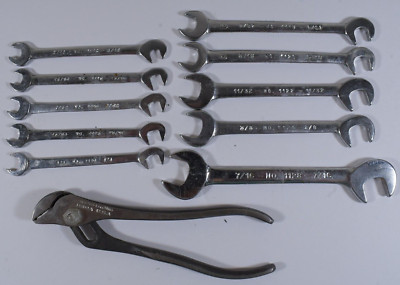 Armstrong 10pc Ignition Wrench Set 3/16 to 7/16 with Mini Channel Lock ...