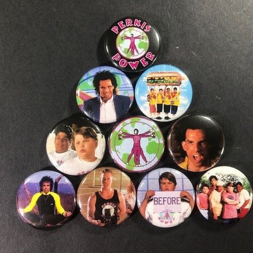 Heavy Weights 1" Button Pin Set Classic Fat Comedy Ben Stiller Judd ...