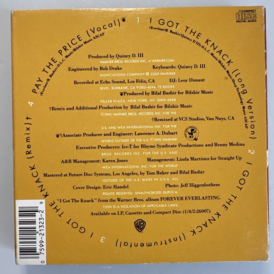 I Got the Knack [Single] by Everlast (CD, Warner Bros.) 75992132329| eBay