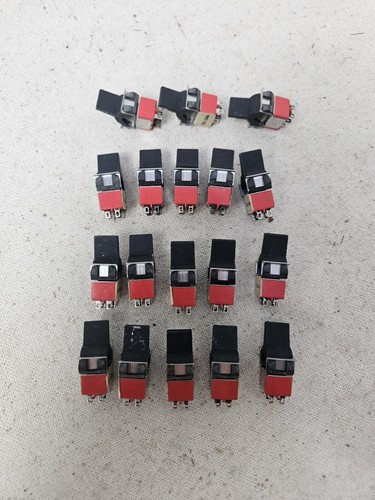 15 ON-ON MINI TOGGLE PADDLE MICRO SWITCH C&K U21/QSB1330 DPDT 5AMP 120V ...