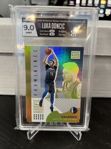 2018 Panini Status Rookie Prominence Luka Doncic Mavericks RC #3 HGA 9 ...
