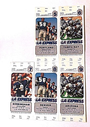 1985 LA Express USFL Tickets | eBay