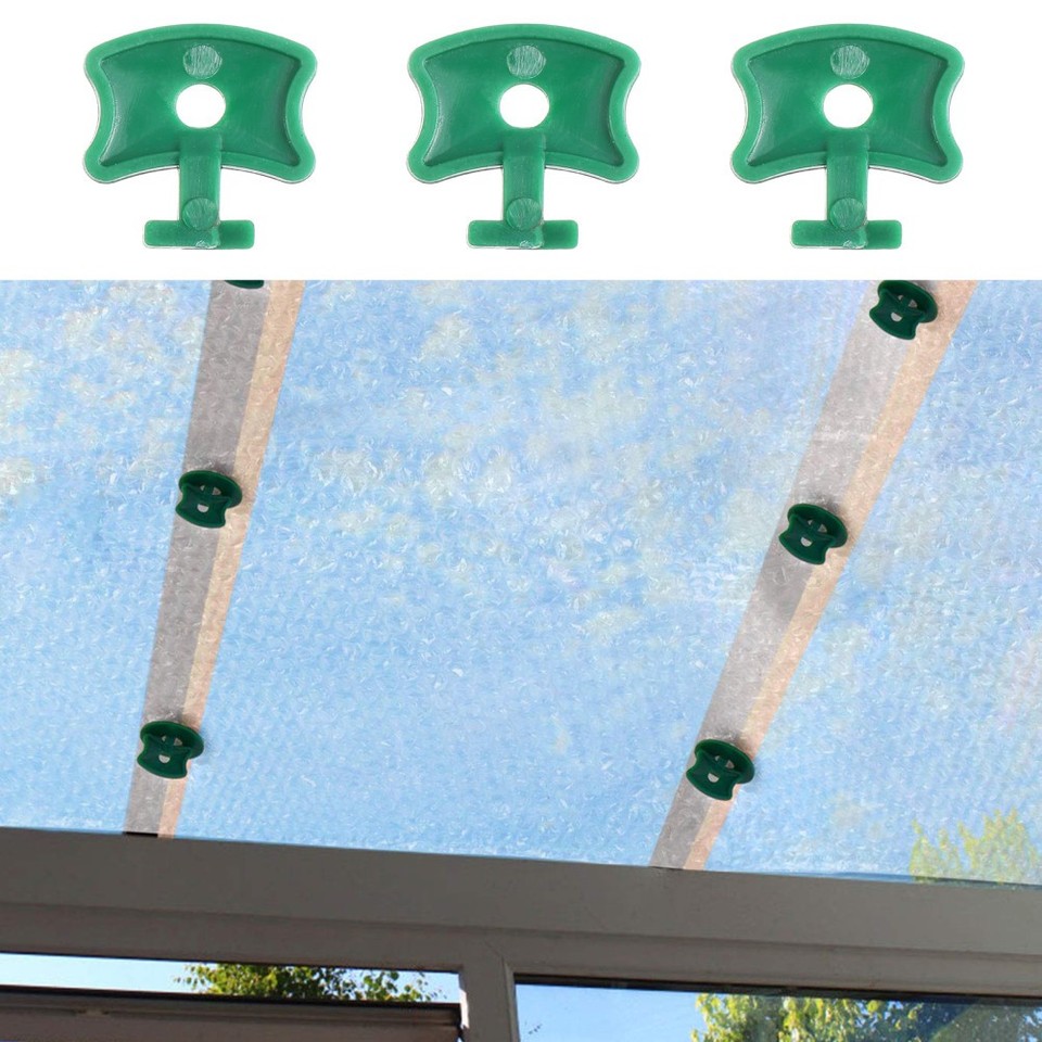 250pcs Plastic Greenhouse Hook Winter Sunshade Net Clamp Hard Net Clip ...