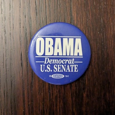 Vintage Barack Obama 2004 U.S. Senate Illinois Campaign Button Pin | eBay