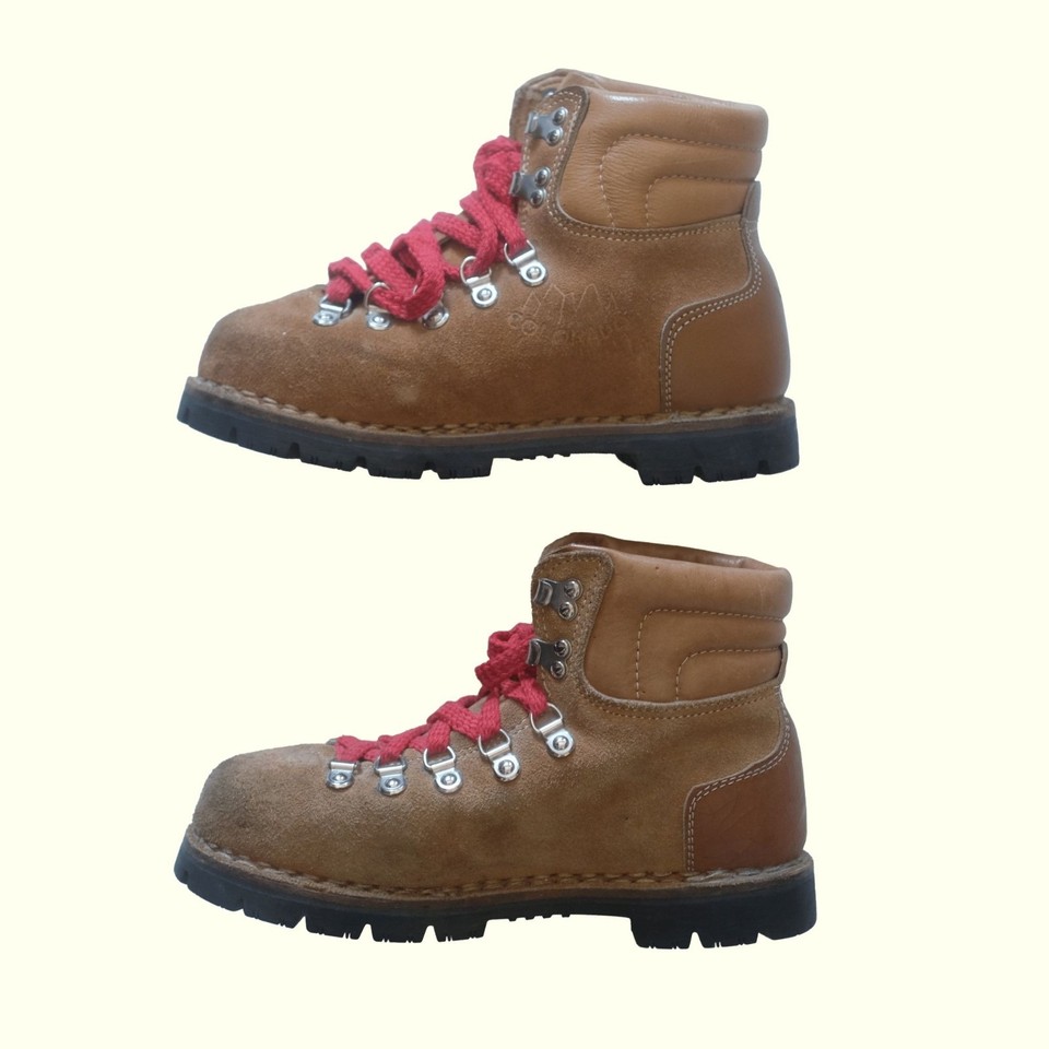 COLORADO VTG 80s ITALIAN MADE HIKING MOUNTAINEERING LEATHER KINNEY BOOT ...