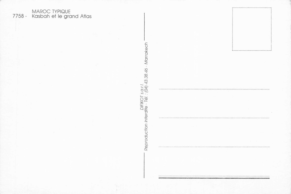 MAROC MARRAKECH KASBAH ET LE GRAND ATLAS | eBay