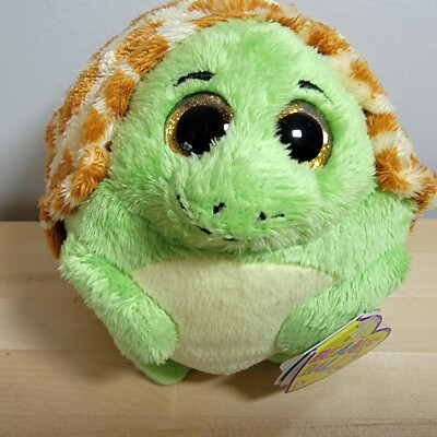 Ty Beanie Ballz - ZOOM the Turtle Ball (5 inch) NEW MWMT RARE Stuffed ...