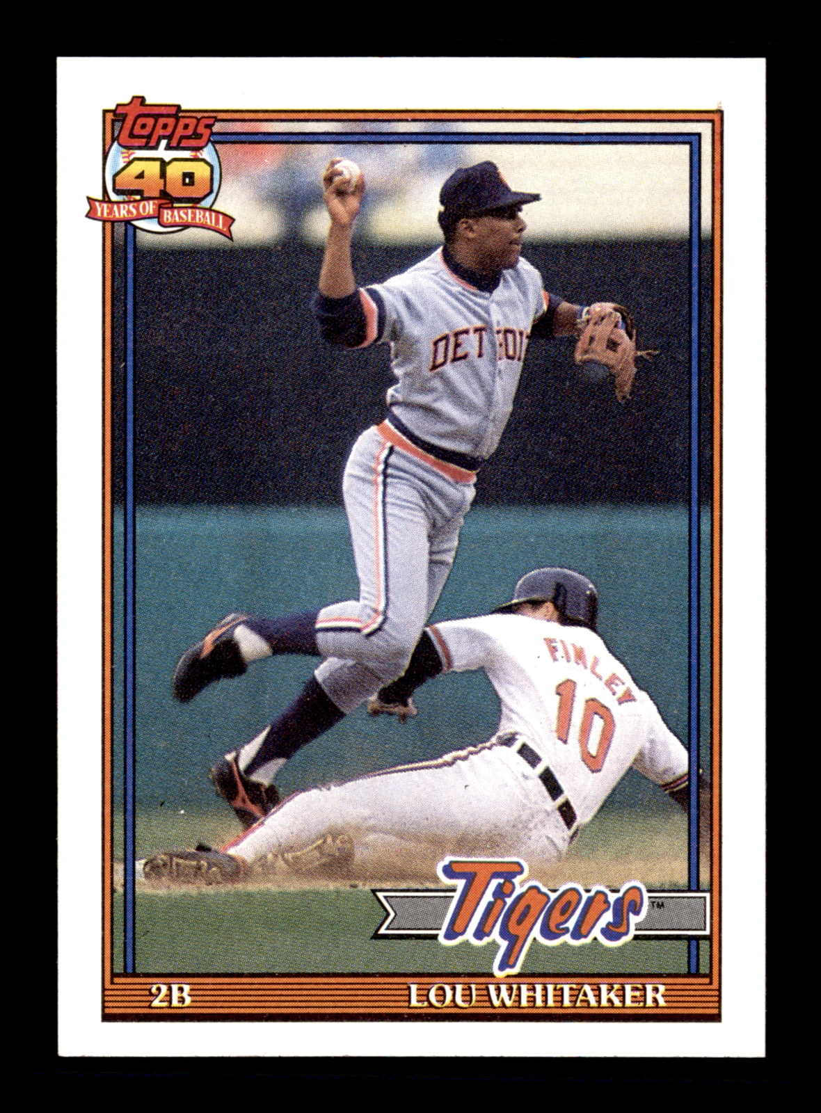 1991 Topps #145 Lou Whitaker Detroit Tigers | eBay