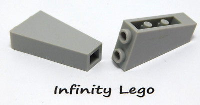 8 LEGO Light Blush Grey Slope 75 Degree 1 x 2 x 3 Inverted with Hollow ...