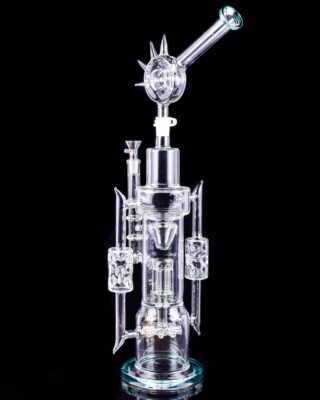 TALL Bong 20" ZONG Bong Glass Big Bongs Glass Water Pipe Triple Chamber ...