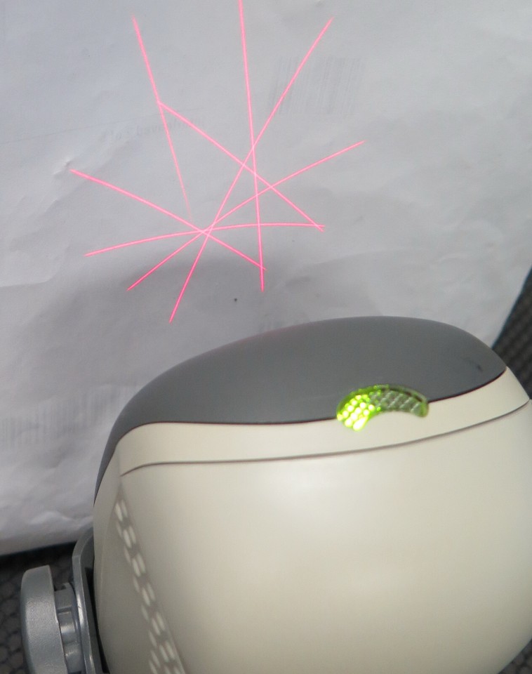 Symbol LS9208 Biege Handfree Barcode Scanner LS 9208 USB Cable w/ Stand ...