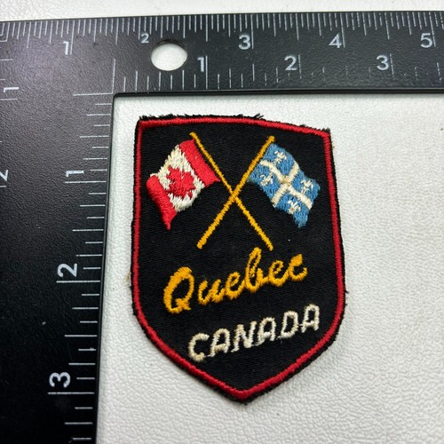 Vintage Crossed Flags QUEBEC & CANADA Patch 43XV | eBay