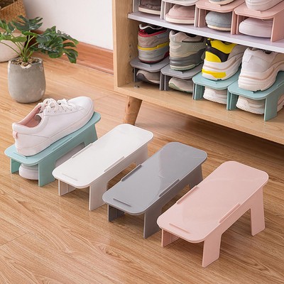 Shoe Stacker Storage Rack Holder Thickening Hollow Double Deck Space ...