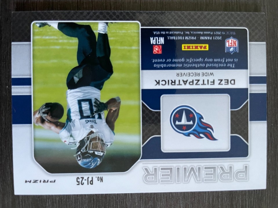 2021 Panini Prizm Dez Fitzpatrick Relic Patch RC Silver Prizm Premier ...
