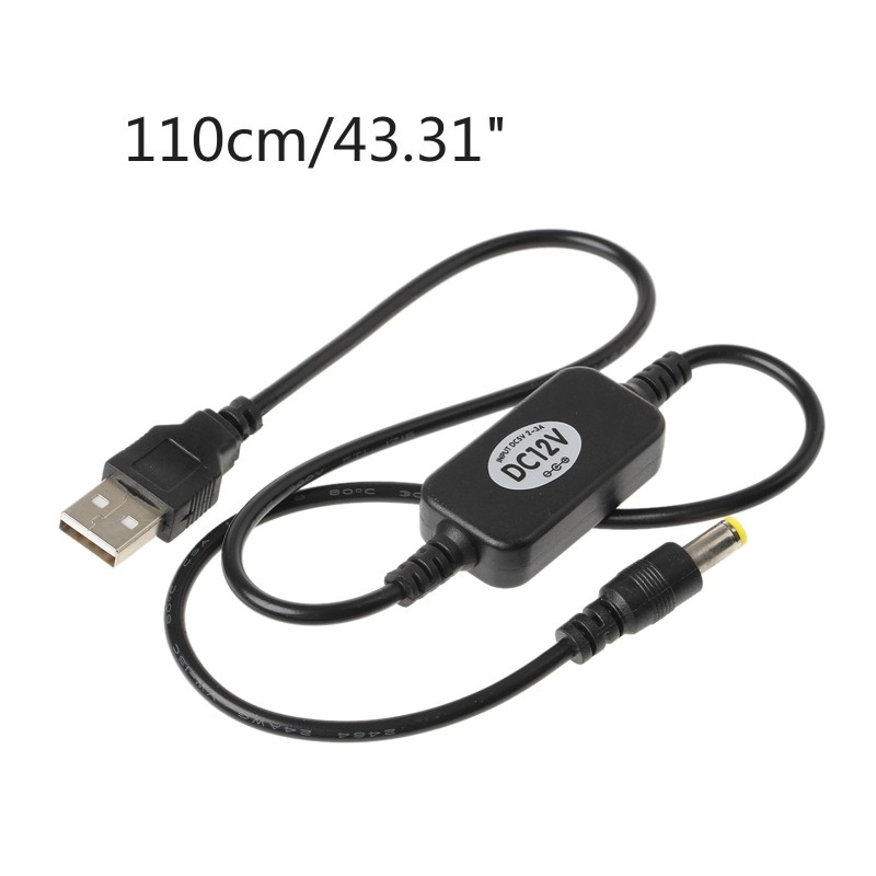 USB 5V To for DC 12V 5.5x2.1mm Step Up Cable Power Boost Line For ...