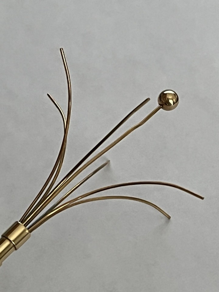 Vintage 14k Gold Swizzle Stick Retractable Pendant Cocktail Stirrer | eBay
