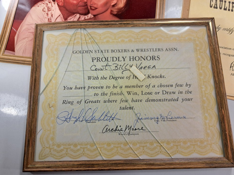 Vintage Wrestling Poster Large Size! 28x22in Billy Varga, Angelo ...