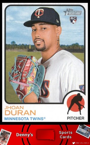 2022 Topps Heritage #693 Jhoan Duran Minnesota Twins Baseball Card | eBay