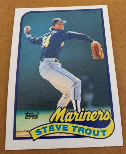 1989 Topps STEVE TROUT Baseball Card #54. SEATTLE MARINERS. | eBay