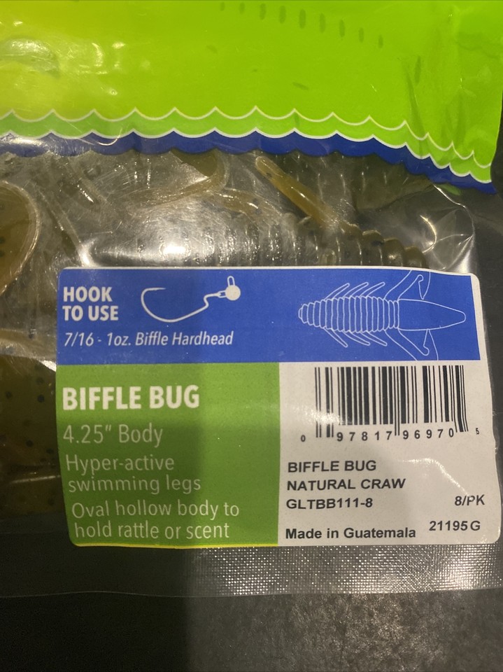 Gene Larew Biffle Bug 4.25” Natural Craw | eBay