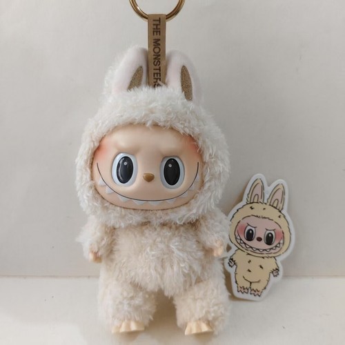 Keychain POP MART LABUBU The Monsters Exciting Macaron Soymilk Plush No ...