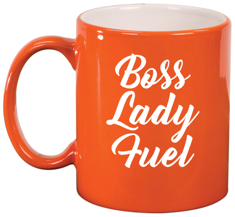 Ceramic Coffee Mug Cup Boss Lady Fuel | eBay