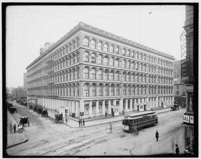 Wanamaker's Store,department buildings,street railroad,shopping,New ...