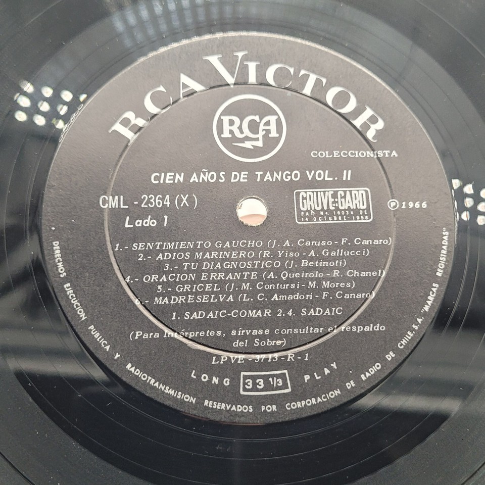 100 ANOS DE TANGO VOL. II 2 CHILE IMPORT RCA VICTOR CML-2364-X RECORD ...