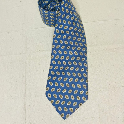 Brooks Brothers Makers Blue Tie - Amoeba, 100% Silk - USA/Italy | eBay