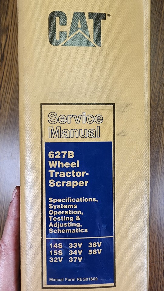 CAT Caterpillar 627B Wheel Tractor-Scraper SPECS & OPERATIONS SERVICE ...