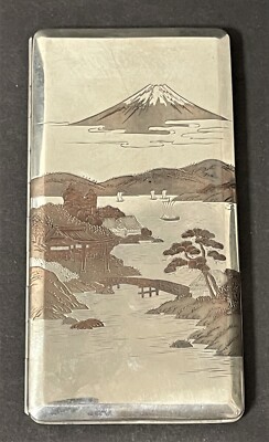 Antique Japanese 950 Silver Engraved Cigarette Case | eBay