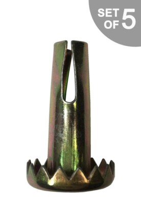 Metal Insert for Chair & Furniture Caster Socket Stem - Set of 5 | eBay