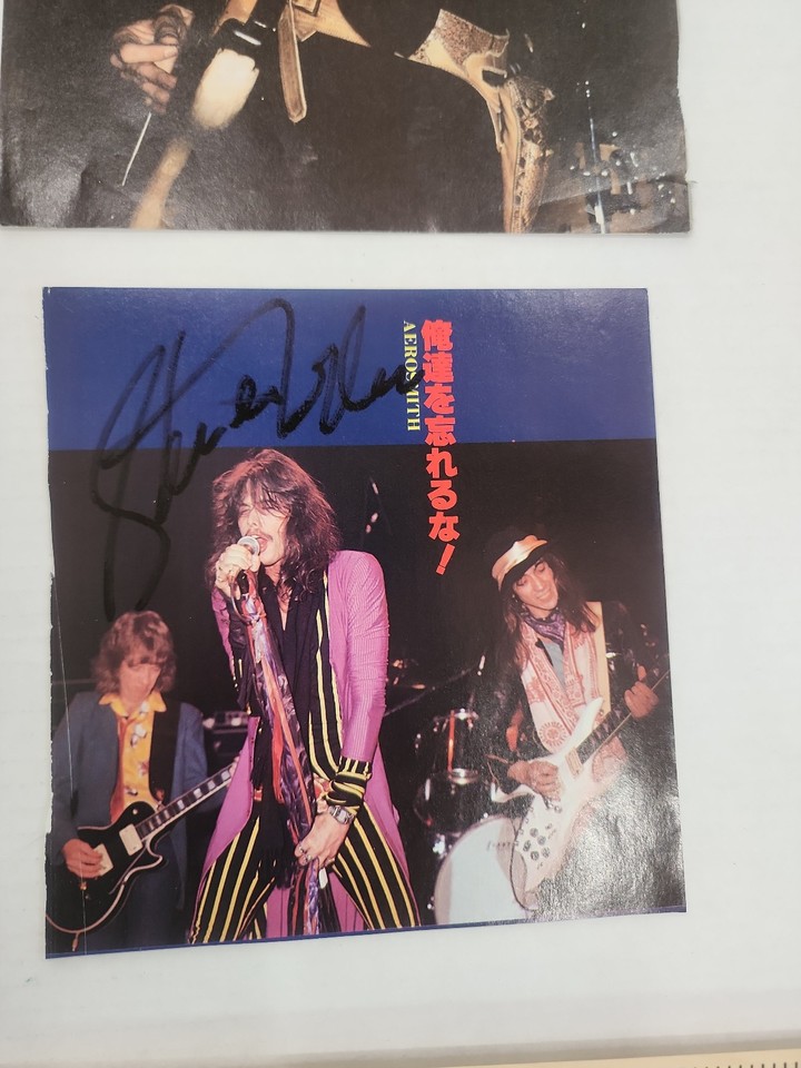 Aerosmith Band Signed Autograph Lot Steven Tyler, Joe Perry | eBay