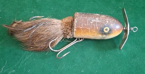 Marathon Musky old wood fishing lure WARRIOR. | eBay