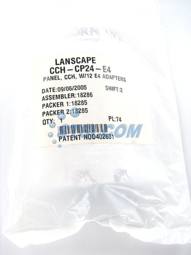 Corning CCH-CP24-E4 Patch Panel, 12 LC Duplex 10Gig Aqua OM3/OM4 ...