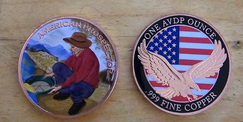 Colorized Prospector 999 1oz Copper Round. | eBay