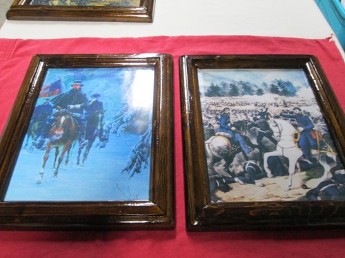 2 - CIVIL WAR PRINTS MOUNTED ANTIQUE FRAME'S F | eBay