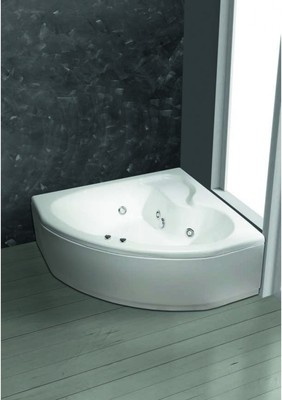 VASCA ANGOLO 140X140 EGIZIA VERSIONE SOLO GUSCIO A MURARE SENZA IDRO ...