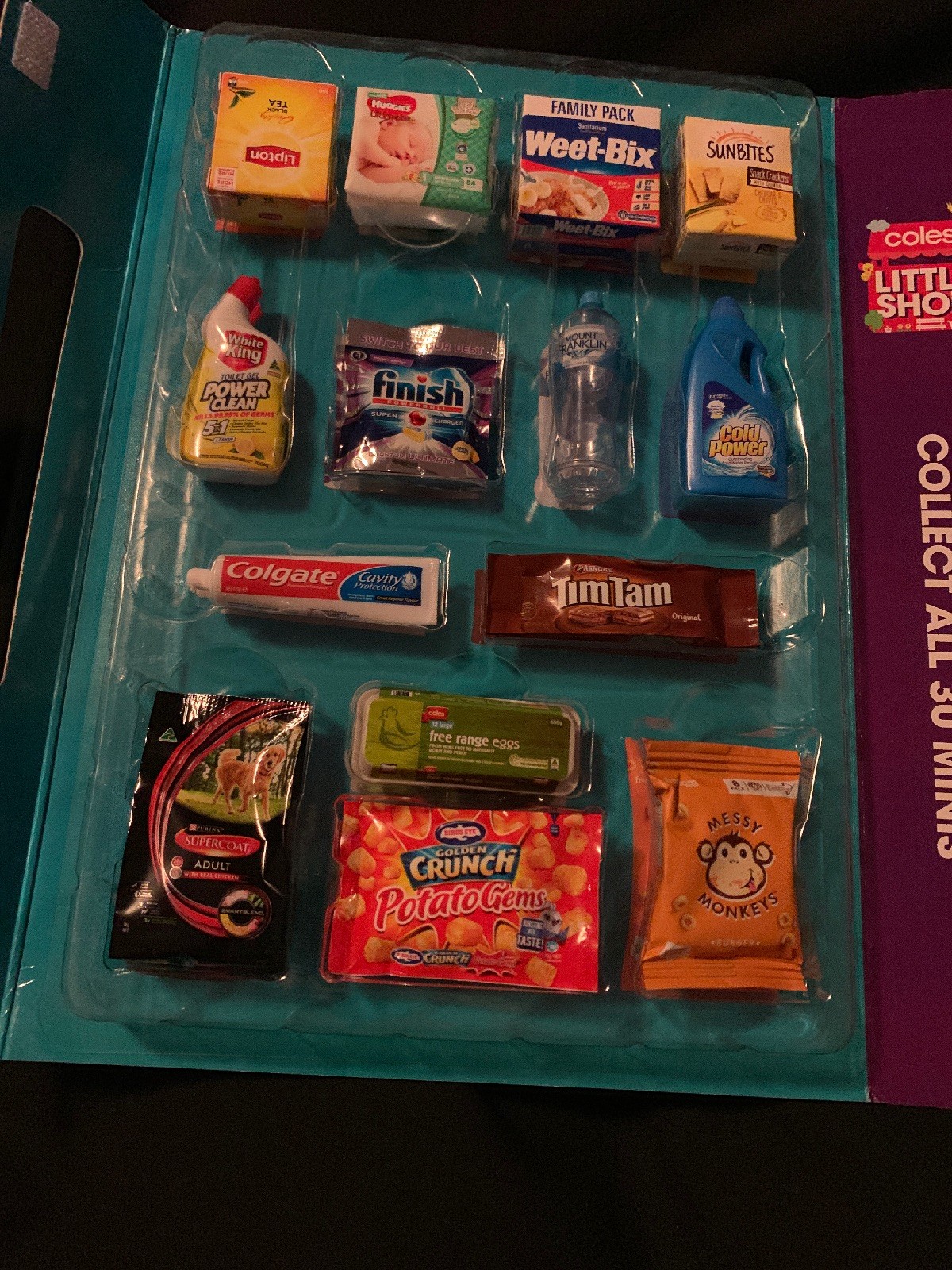 COLES LITTLE SHOP MINI COLLECTABLES FULL SET folder & collectables MAKE ...