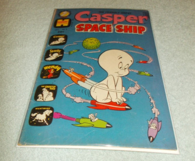 THE FRIENDLY GHOST CASPER SPACE SHIP # 2 G/VG HARVEY COMICS 1972 SPOOKY ...