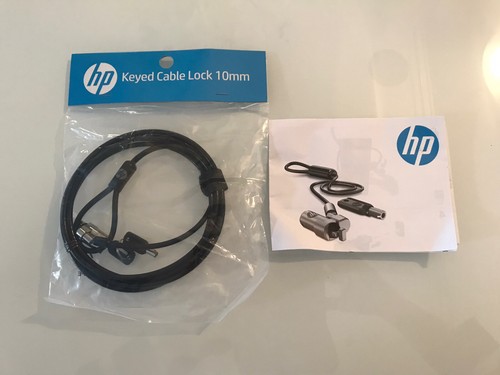 HP Keyed Cable Lock 10mm T1A62AA Brand New | eBay