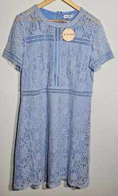 Divine Avenue stunning Lilac lace dress new size 18 Plus Free Postage ...